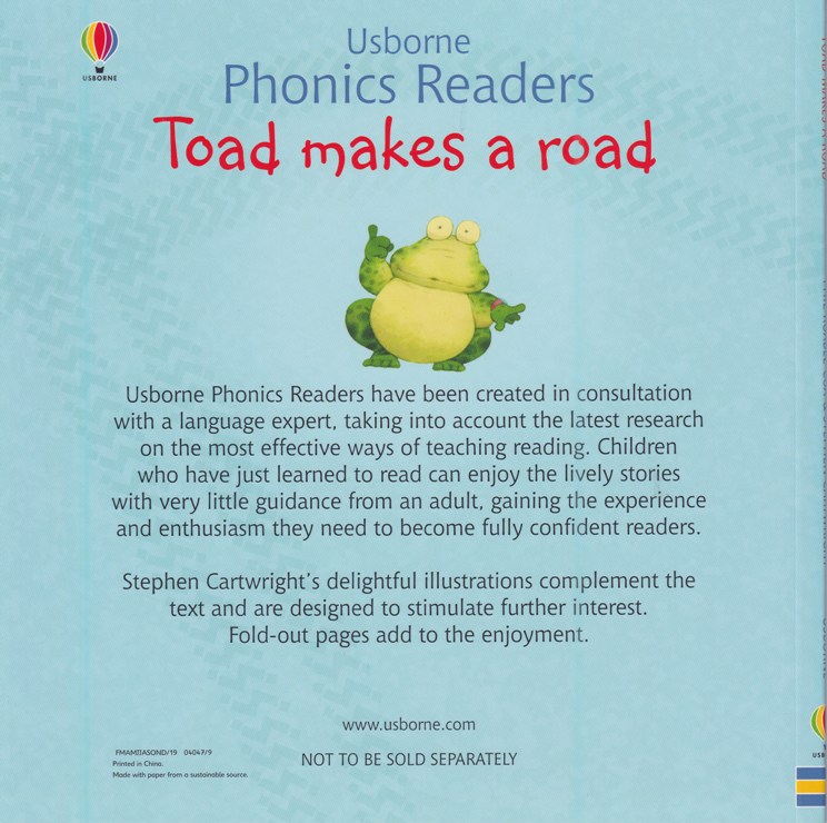 Toad Makes a Road – Usborne Phonics Readers – Children's Bookshop in ...
